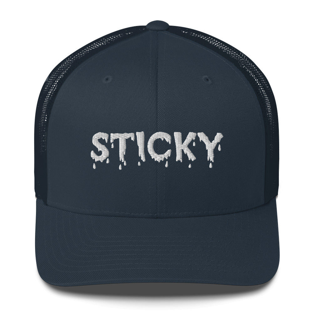 White Slime Sticky Trucker Hat – Blackreign's Bin